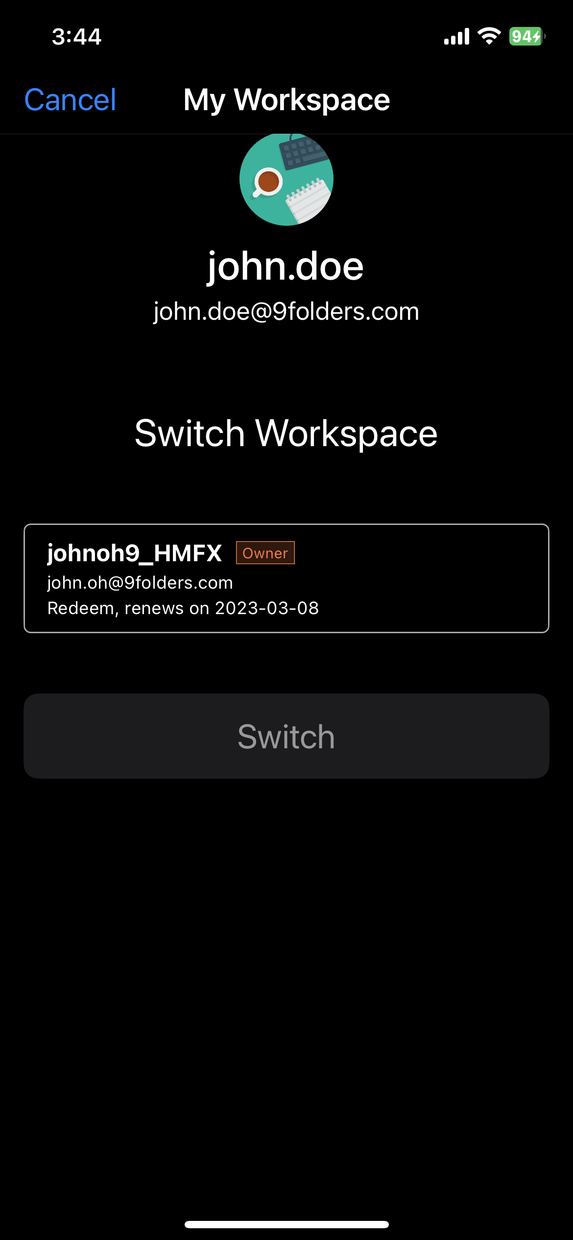 How to switch your workspace. – NextIntelligence.ai